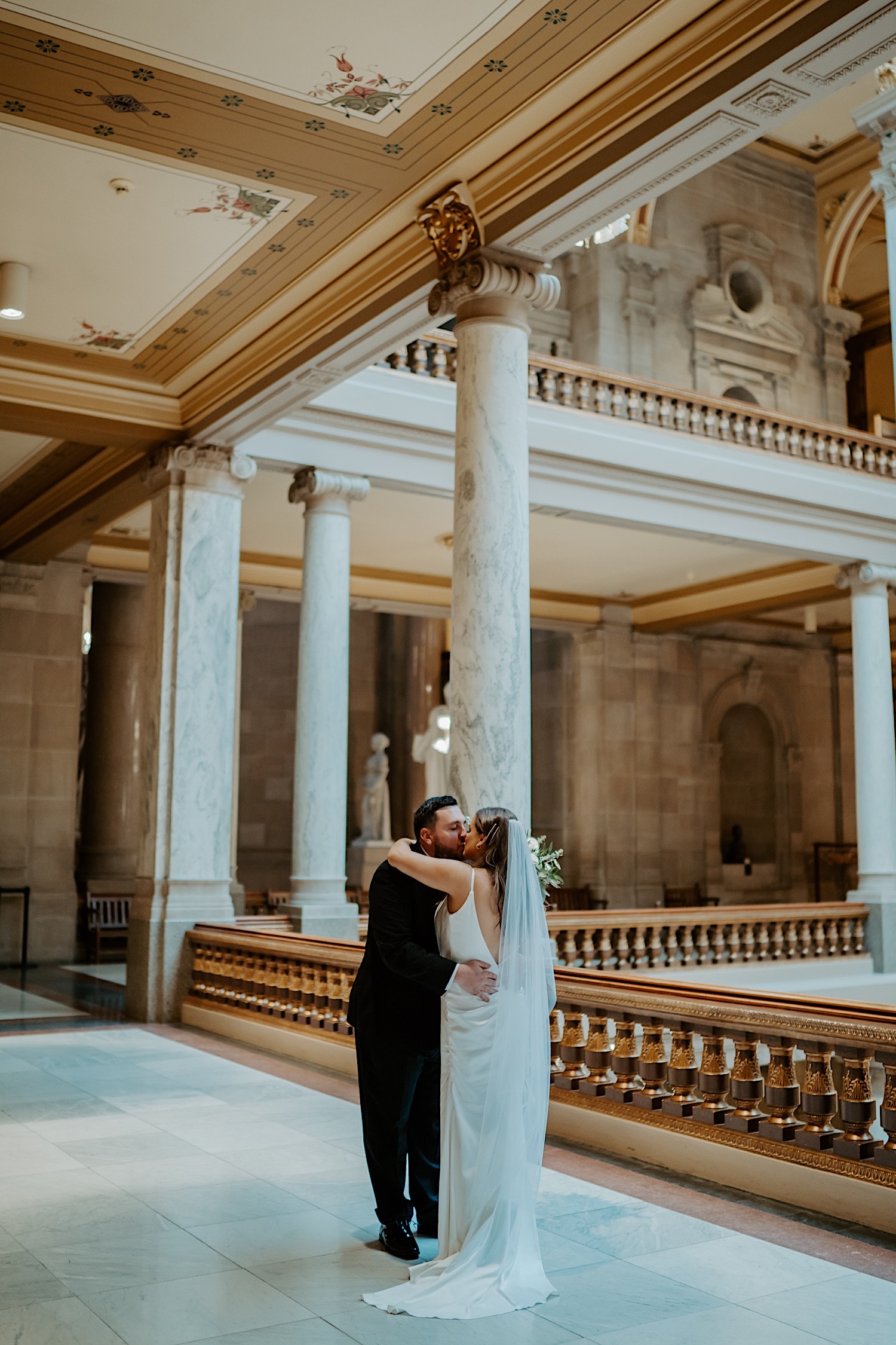 Intimate Wedding at the Indiana State House | Kyleigh & Tyler ...