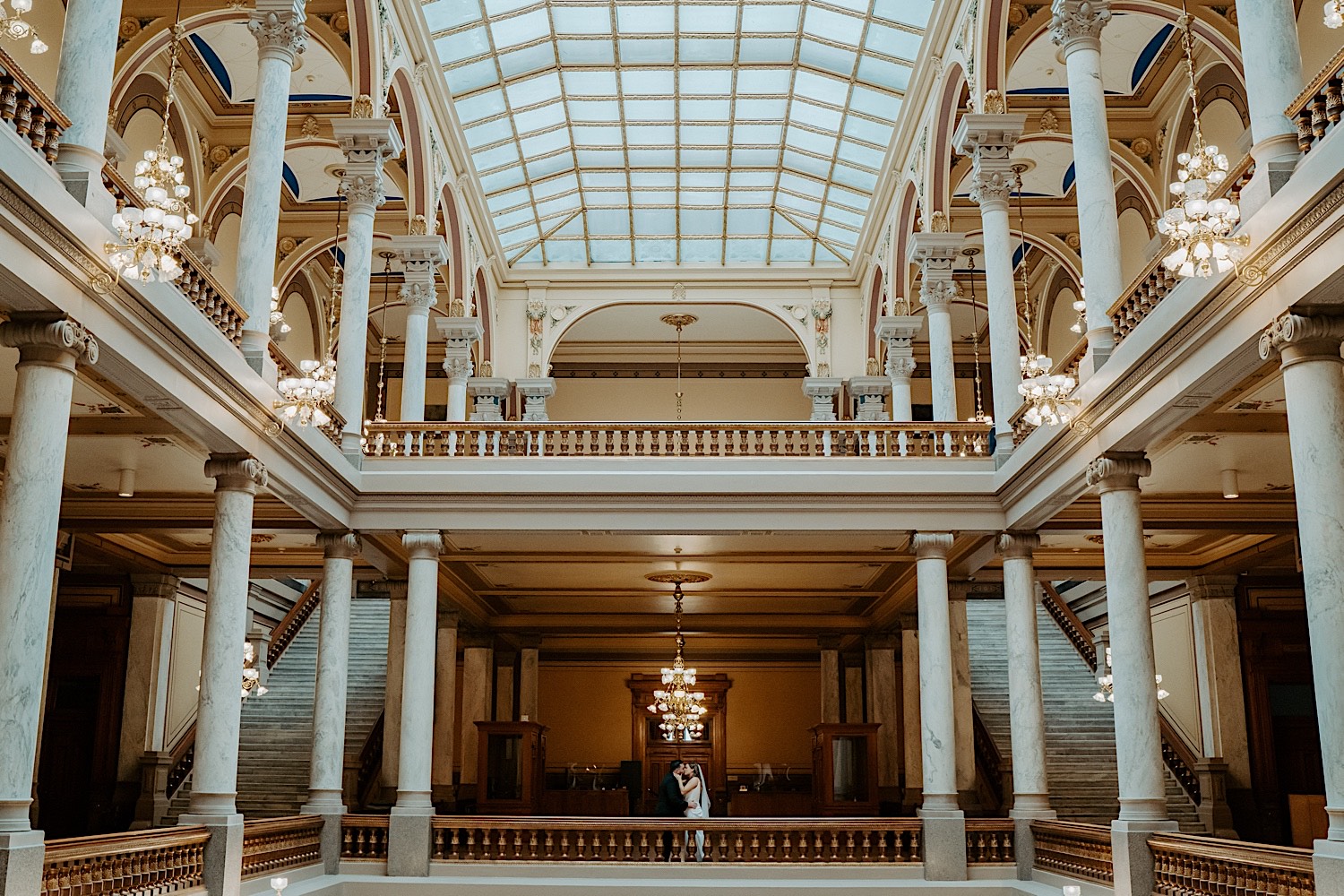 Intimate Wedding at the Indiana State House | Kyleigh & Tyler | Shelby ...